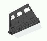 China 2173238-1 ZQSFP+ Cage 1x3 Port Press Fit Through Hole Modular Jack for sale