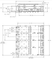 China 2227729-1 ZSFP+ Cage Assembly Ganged 1x4 Port Connector External Springs EMI Enhanced for sale