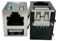 China RJ45 + USB2.0 Jack Without LED LPJE305DNL for sale