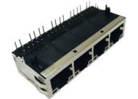 China XRJH-04D-5-HJ1-190 Rj45 10/100/1000Mbps Filter Shielded W/LED 8P10C for sale