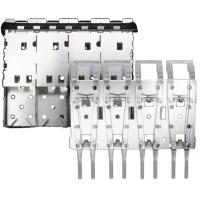 China TE 2007093-1 SFP+ 1x4 Cage Connector Included Lightpipe 16 Gb/S for sale