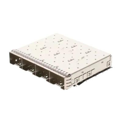 China TE 2227730-1 ZSFP+ 1x4 Cage Connector 28 Gb/S External Springs EMI Enhanced for sale