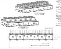 China TE 2198235-3 SFP+ 1x6 Cage With Heat Sink External Springs 16 Gb/S for sale