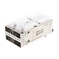 China 2308171-6 ZQSFP+ Receptacle With Cage Ganged 2x2 Connector Included Lightpipe EMI Springs for sale