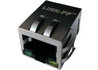 China HFJ11-2450E-L21V3 RJ45 Single Port , Lan Magnetics Jack 8P8C for sale