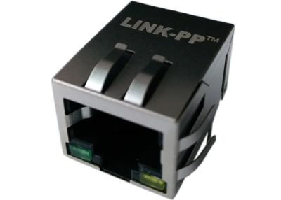 China HFJ11-2450E-L21V3 RJ45 Single Port , Lan Magnetics Jack 8P8C for sale