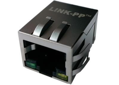 China HFJ11-2450E-L11RL Magnetic RJ45 Jack LPJ0011GFNL 10/100Mbps UL Certification for sale