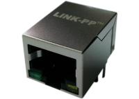 China LPJ0011HBNL RJ45 Single Port , 1x10/100Base-T Ethernet Jack , Latch-down for sale