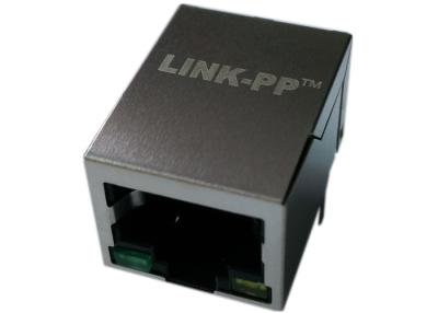 China 15U , 30u-Gold Plating Rj45 LPJ0011-7BBNL Single Port 1x10/100Mbps Connector for sale