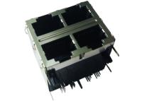 China 1840182-1 , LPJG27591CNL Stacked 2x2 10/100/1000Mbps Gigabit Rj-45 Without LED for sale