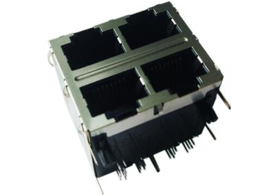 China 1840182-1 , LPJG27591CNL Stacked 2x2 10/100/1000Mbps Gigabit Rj-45 Without LED for sale