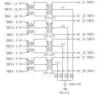 China HFJT1-1G16C3-L12RL , LPJK0036AHNL Magnetic RJ45 Jack Gigabit Data Port for sale