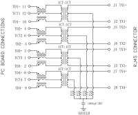 China 0816-1X1T-23-F Magnetic RJ45 Jack , LPJK0071CNL IEEE 802.3u 100BASE-T for sale