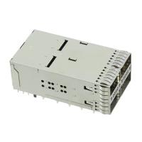China TE 2227667-1 ZQSFP+ 2x2 Cage Connector 28 Gb/s Press-Fit Through Hole for sale