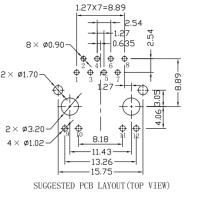 China J00-0076NL Shielded rj45 jack 8p8c , LPJ0011GENL 10/100Base-T with LEDs for sale