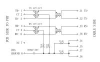 China LPJ0012HBNL RJ45 Single Port  Over UTP-5 10/100 Base Transmission for sale