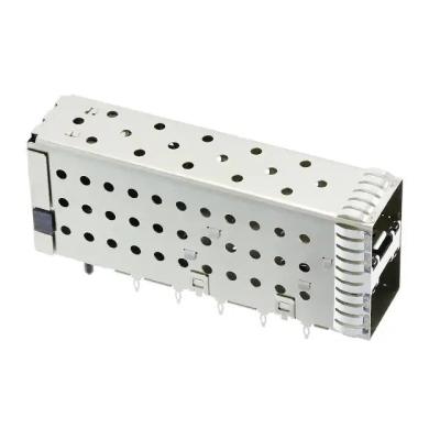 China TE 1-2007492-8 SFP+ 2x1 Cage With Integrated Connector External Springs for sale