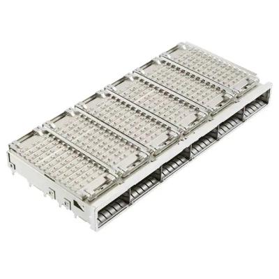 China 2143330-1 TE QSFP+ 1x6 Cage With Heat Sink 14 Gb/s Through Hole for sale
