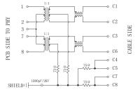 China LU1S041X-LF-1101 , LPJ0013HHNL Magnetics Jack rj45 1x10/100 Ethernet for sale