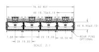 China TE 2170747-3 ZQSFP+ 1x4 Cage With Heat Sink Included Lightpipe EMI Springs 28 Gb/s for sale