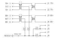 China LU1S041C-43 LF , LPJ0014BBNL RJ45 Modular Jack IEEE 802.3u 100BASE-T for sale
