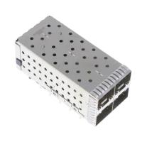 China 2007637-8 TE SFP+ 2x2 Cage Connector External Springs 16 Gb/s for sale