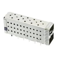 China TE 1-2007492-6 SFP+ 2x1 Cage Connector External Springs Included Lightpipe 16 Gb/s for sale