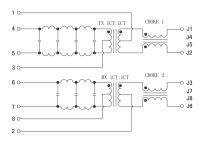 China LF1S022-43 LF Single Port RJ-45 Connector integrated with Filter LPJ0022BBNL for sale