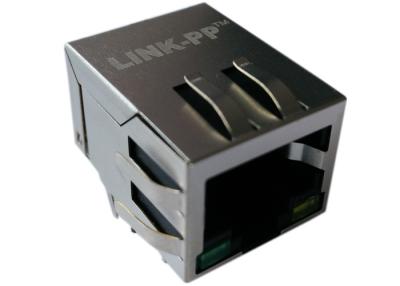 China 13F-60LDNL Single Port Rj-45 Jack 10 / 100 Base-T Magnetics LPJ0017GENL for sale