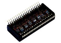 China 10/100Base-T Quad Ports Magnetic Transformers LP1236NL 1CT:1CT for sale