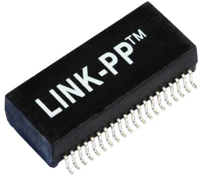 China Dual Port Magnetics Transformer LP44011NLE , 2x10/100Base-T Ethernet for sale