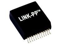 China 2x10/100Base-Tx POE Transformer , 24Pins  SMD Magnetics Dual Port Module for sale