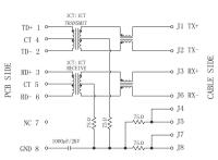 China LPJ4011CNL , 13F-64HND2NL Compatible RJ45 Modular Jack Industrial Connector for sale