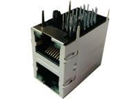 China LPJG17091AENL 2X1 RJ45 Modular Jack , Gigabit Router RJ45 RJMG221032130NR for sale
