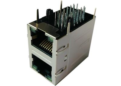 China LPJG17091AENL 2X1 RJ45 Modular Jack , Gigabit Router RJ45 RJMG221032130NR for sale