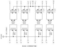 China LPJG16305DNL | RT7-10HFAK4A RJ45 Modular Jack , Gigabit Ethernet Connector for sale