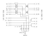 China LPJ0135GDNL | RJ45 Modular Jack , 1x 10/100Base-T Power Overt Ethernet Enable for sale