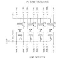 China LPJG16528DNL | 1500V Hi-Pot PCB Mount RJ45 Modular Jack Gigabit Network for sale