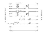 China PU1S041A-43 LF | LED RJ45 Modular Jack 10/100 Base-T LPJ0161BBNL for sale