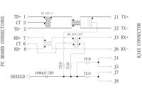 China RB1-105B1A1F | LPJ0025CNL RJ45 Modular Jack Signle Port Magnetic 10/100Base for sale