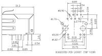 China LPJ0158GDNL | MJF13T3L-KF06B3YG-0808 RJ45 Magnetics Jack , 10/100Base for sale