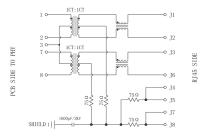 China LU1S041X-43 LF | LPJ0013BBNL RJ45 Modular Jack 8P8C Side Entry for sale