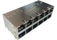 China LPJG67011AGNL 2x6 POE RJ45 Connector 1000Base-T With LED IEE802.3at for sale
