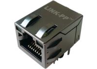China LPJG16394A30NL | Magnetic RJ45 1000Base-T R/A Shield W/LED XMH-01-D-HC2-711-1P0 for sale