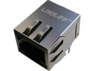 China LPJ0026A73NL 100Base RJ45 Modular Jack | J0026D21F Tab-DOWN with LEDs 8-pin for sale
