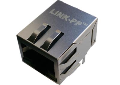 China LPJ0026A73NL 100Base RJ45 Modular Jack | J0026D21F Tab-DOWN with LEDs 8-pin for sale