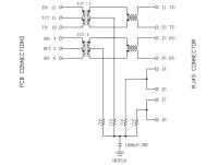 China Low profile RJ-45 Jack LPJK7001CNL 10/100 Magnetics Connector No LEDs for sale