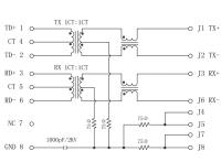 China ASRJ11A-MASA-LT2 | LPJ19111CNL SMD RJ45 Jack Comply IEEE 802.3u for sale
