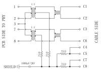 China LPJ0013GENL | PJ24011-0107I-LF3 MagJack Connector Rj45 100M 1CT:1CT RoHS for sale