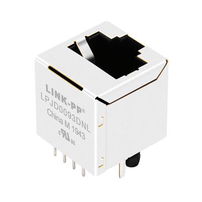 China TLA-6T724 Vertical RJ45 Jack LPJD0093DNL 180° Degree for Network Camera for sale